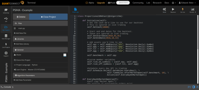What is QuantConnect? A review. | TECHNOHEDGE